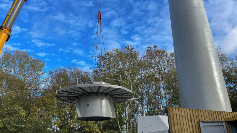 New radar tower goes up at Cranfield
