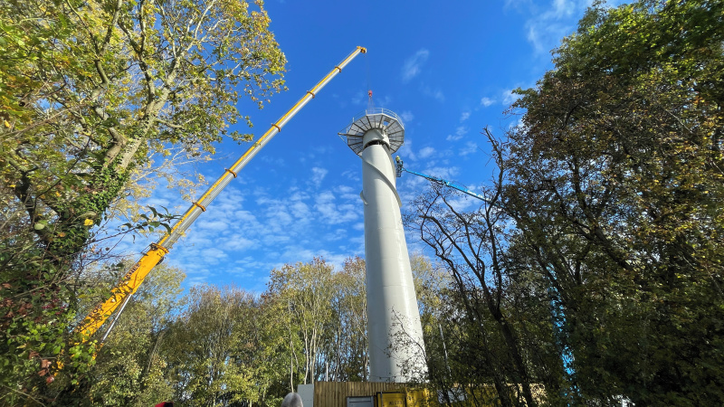 New radar tower goes up at Cranfield